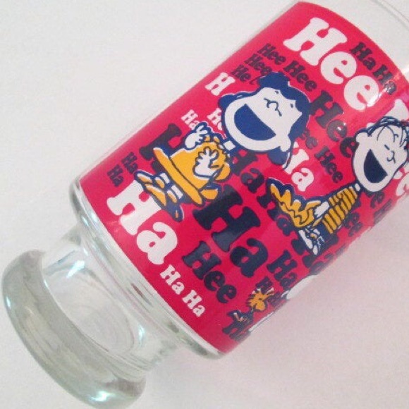 Peanuts | Dining | Vintage Snoopy Glass Jumbo Peanuts Drinkware Glass ...